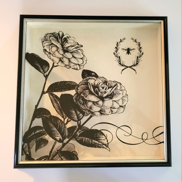 Source Unknown | Art | Beeutiful Floral Shadow Box Art | Poshmark